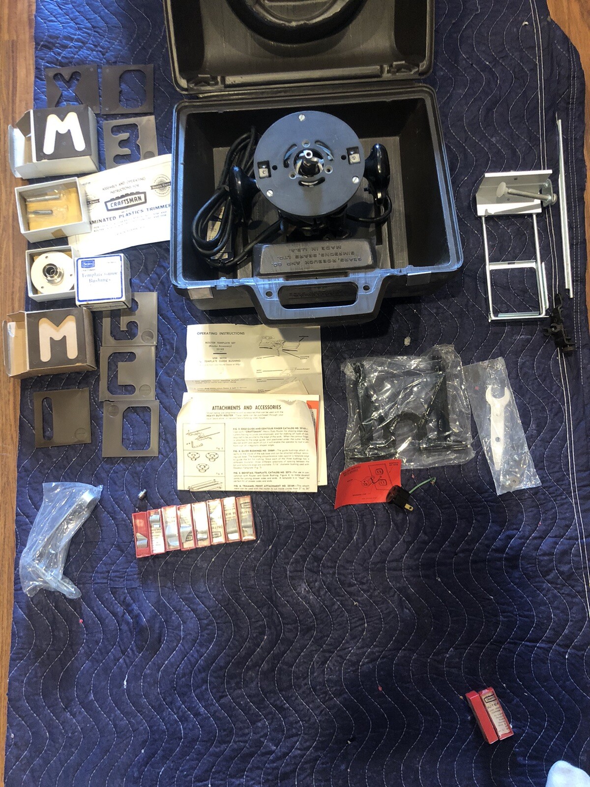 Vintage Sears Craftsman 315.25070 Heavy Duty 1HP Power Router with Case ...