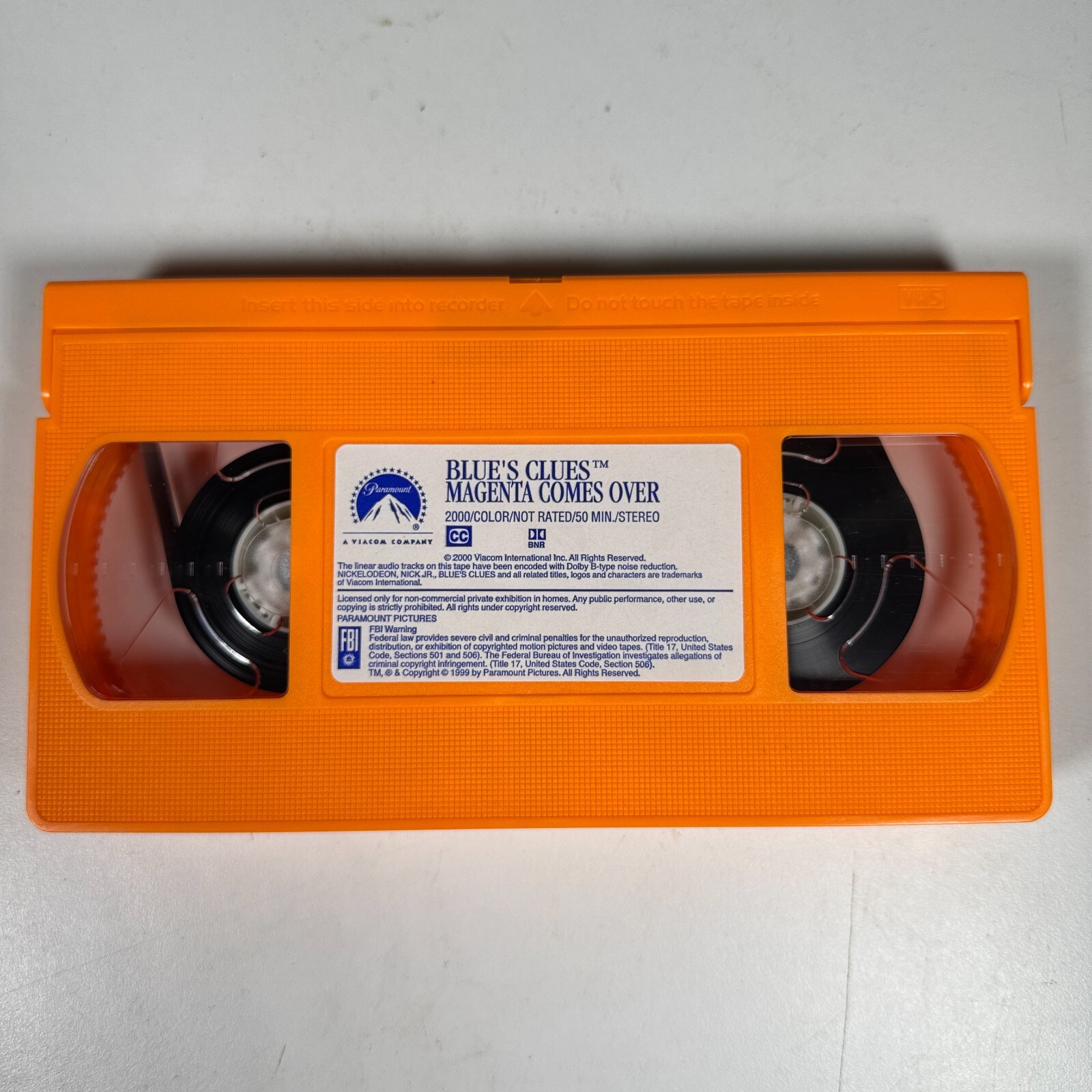 Blues Clues Magenta Comes Over VHS Video Tape No Sleeve | eBay