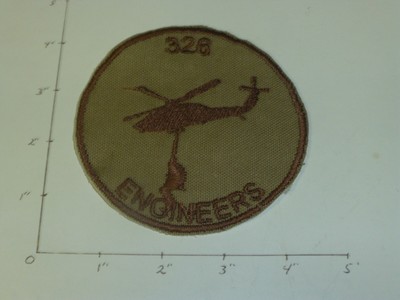 326th Engineer Bn middle east made desert patch | eBay