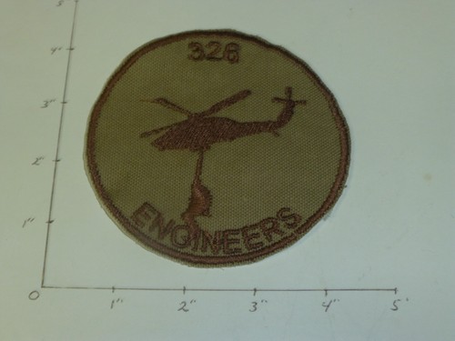 326th Engineer Bn middle east made desert patch | eBay