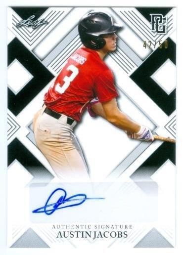2023 Leaf Perfect Game National Showcase - Autographs Austin Jacobs #AU ...