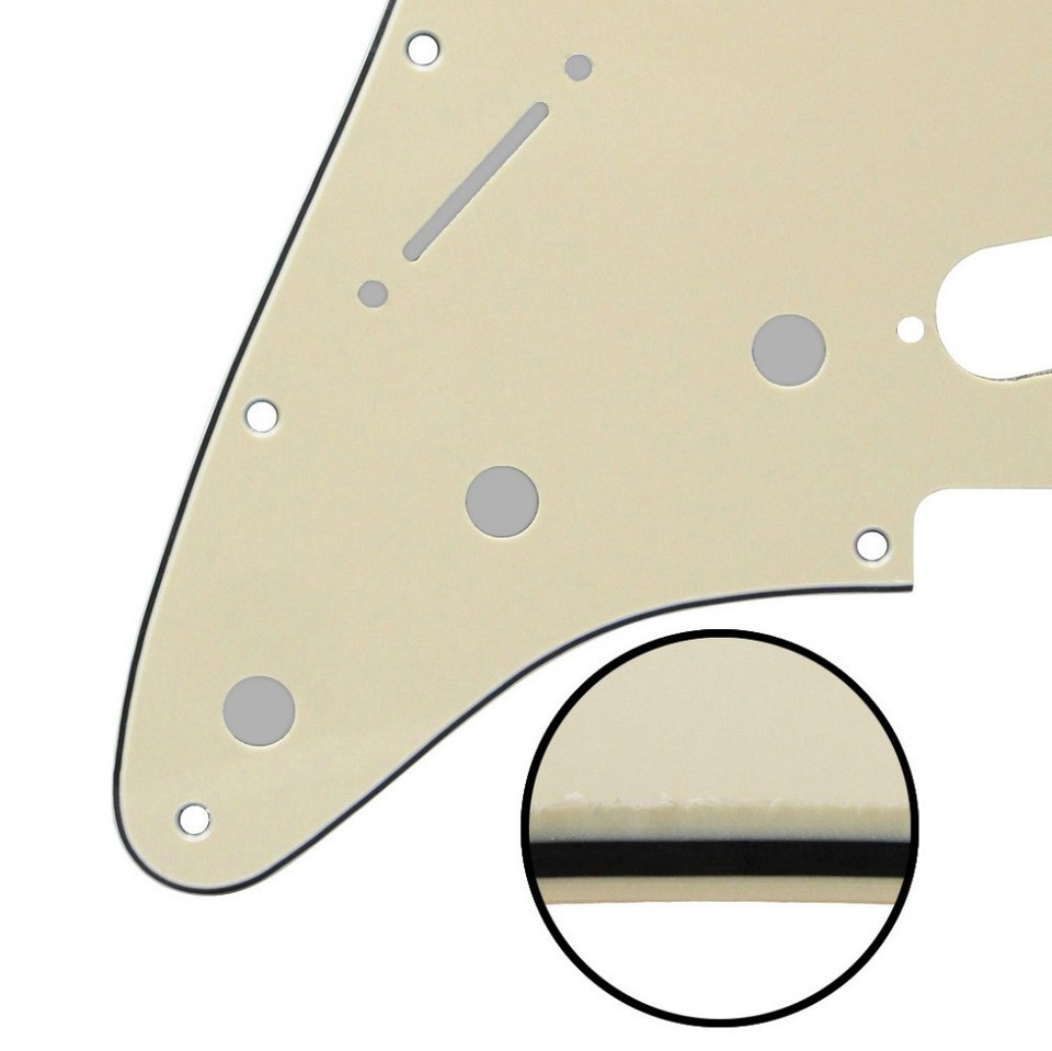 Left Handed Strat Stratocaster Electric Guitar Pickguard Scratchplate ...