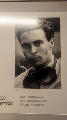 Jim Clark Poster Framed By A Professional and Signed By Jesse Alexander ...