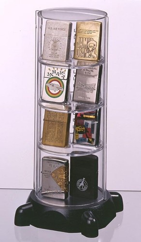 Zippo Storage Case Collection Display Tower 8 Pieces Oil Lighter ...