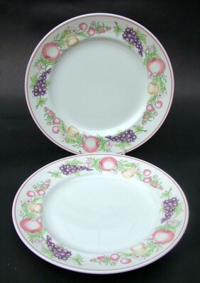 TWO Boots Orchard Pattern Lg Dinner Plates 26cm dia (10") Look in ...