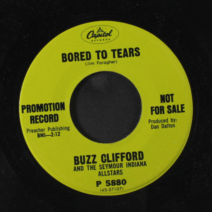 BUZZ CLIFFORD: swing in my back yard / bored to tears Capitol Records 7 ...
