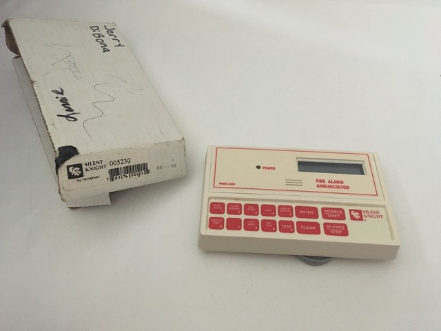 Silent Knight 5230 Fire Alarm Annunciator Programmer Keypad for sale ...