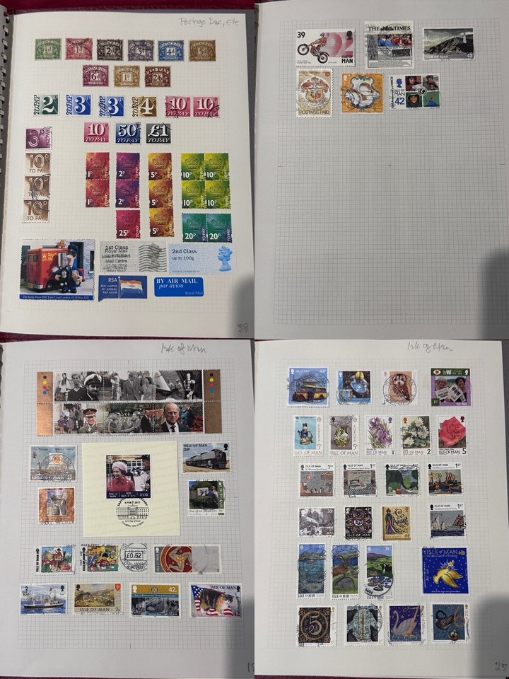 NICE GB, IRELAND, CHANNEL ISLANDS, ISLE OF MAN STAMP COLLECTION IN ...