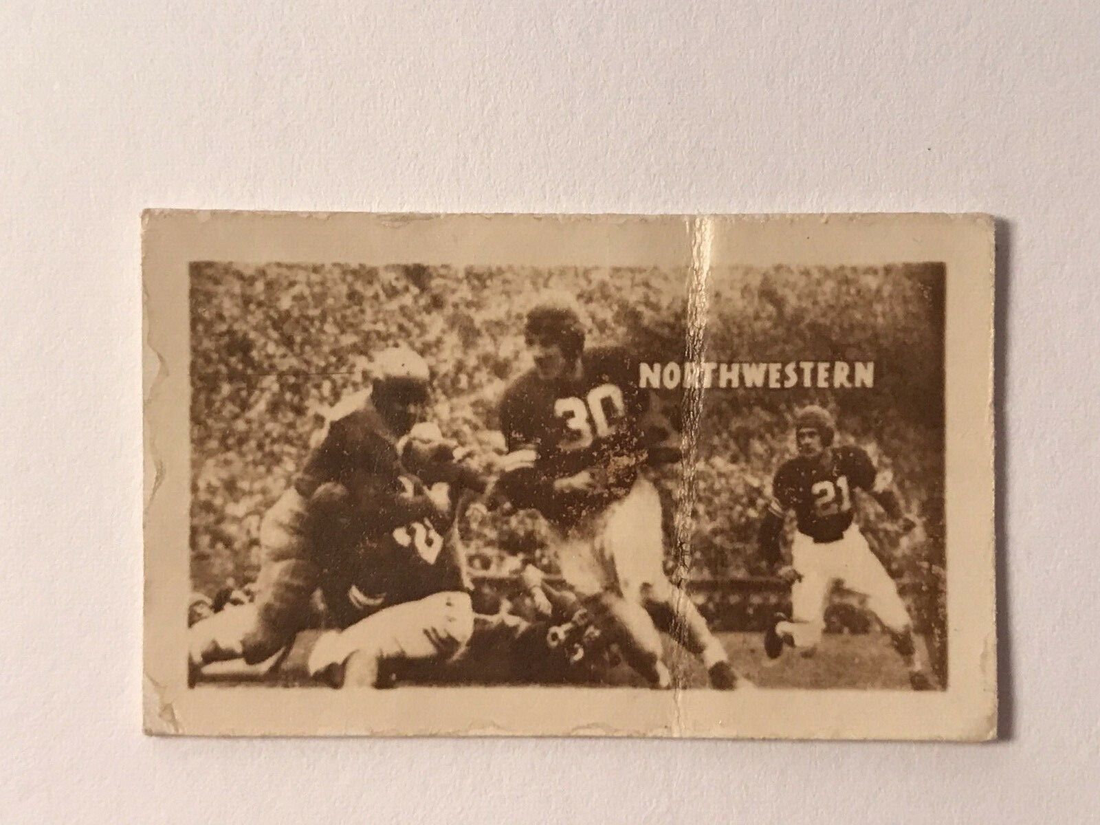 1948 Topps Magic Photo Northwestern University Football Thrills No. 3 ...