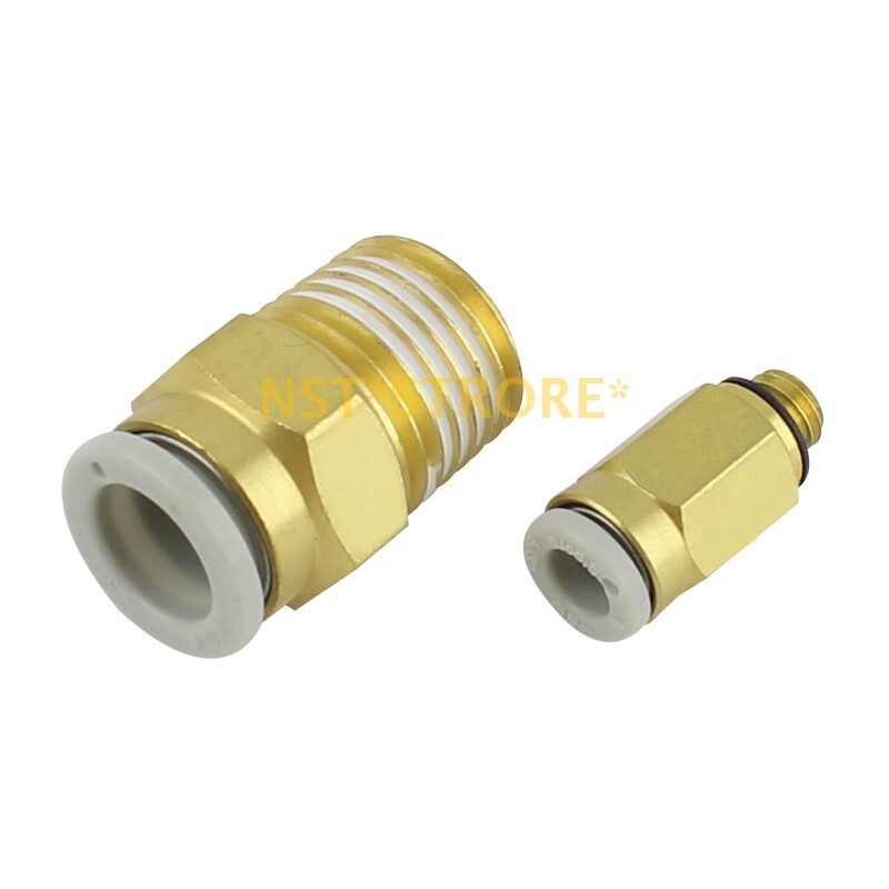 For Cylinder Solenoid Valve SMC KQ2H04-M6A Fittings 10 PCS/Bag Geniune ...