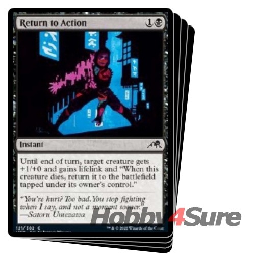 Return To Action X4 M/NM Magic: The Gathering MTG Kamigawa: Neon ...