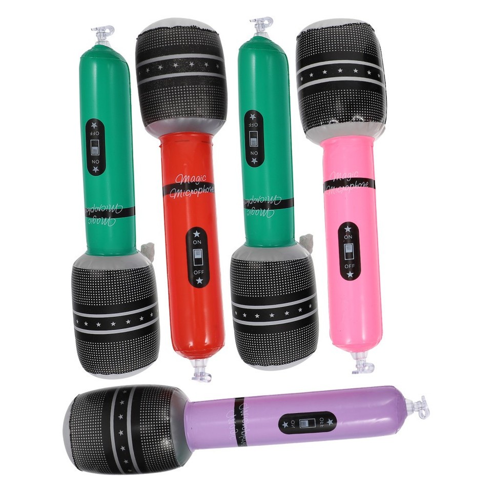 5 Pcs Microphone Kids Playthings Inflatable Microphones for Parties ...