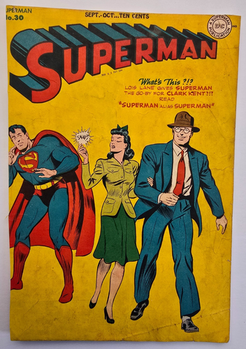 SUPERMAN #30 DC 1944 FRONT COVER ONLY. MR. MXYZTPLK ORIGIN AND 1ST APPEARANCE! | eBay