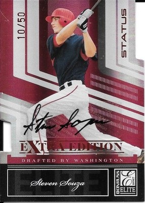 2007 Donruss Elite Extra Edition Signature Status /50 - Steven Souza ...