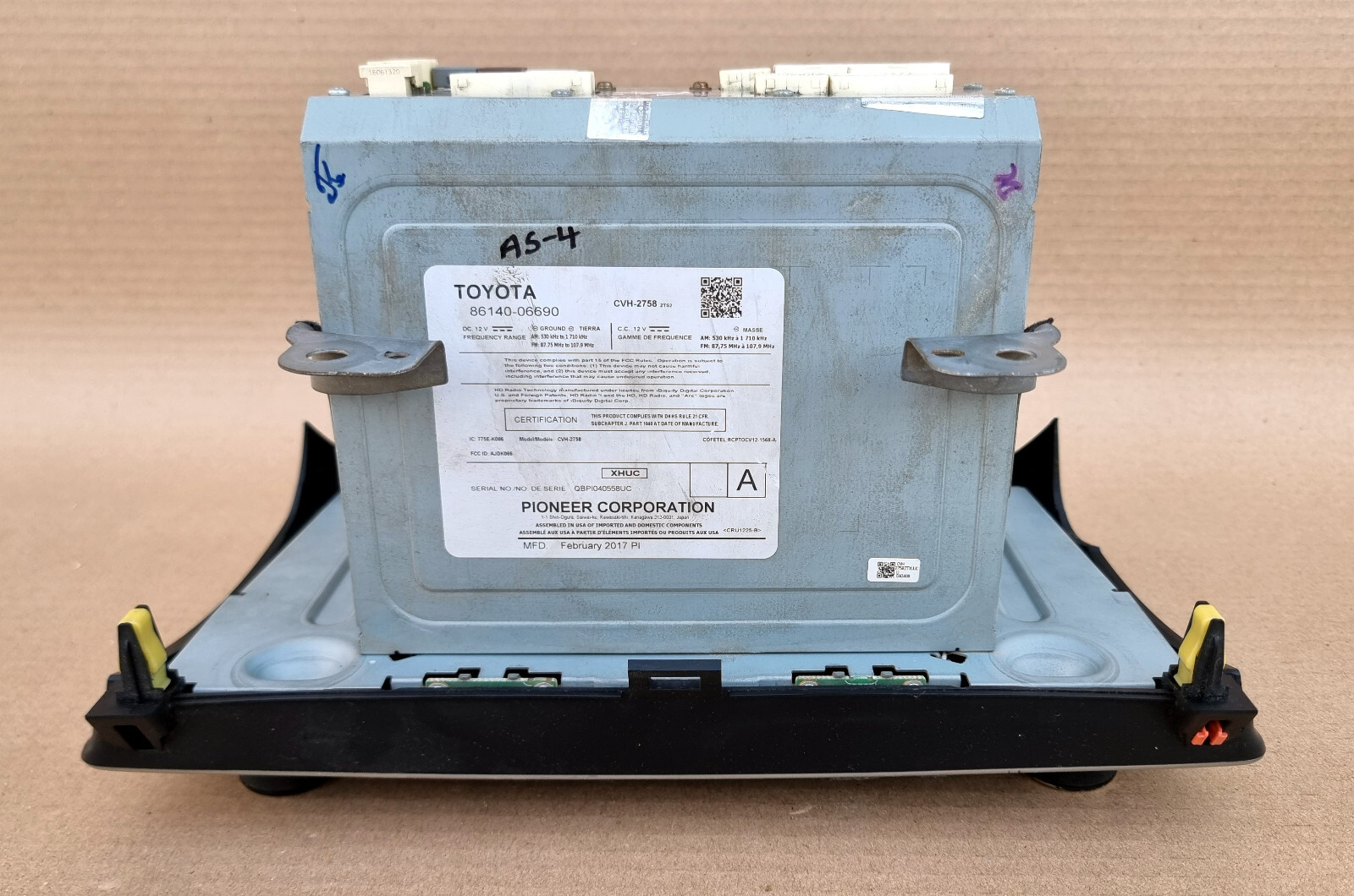 Toyota Camry 15-17 Radio Touch Screen Display Receiver P11222 86140 ...
