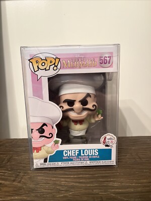Disney The Little Mermaid Chef Louis Funko Pop #567 W/ Pop Protector | eBay