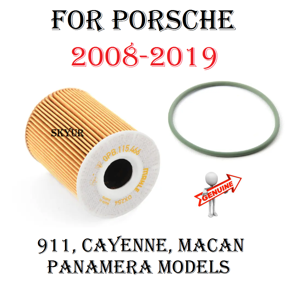 Porsche Engine Oil Filter With O-ring Kit For 08-19 911, Cayenne,Macan ...