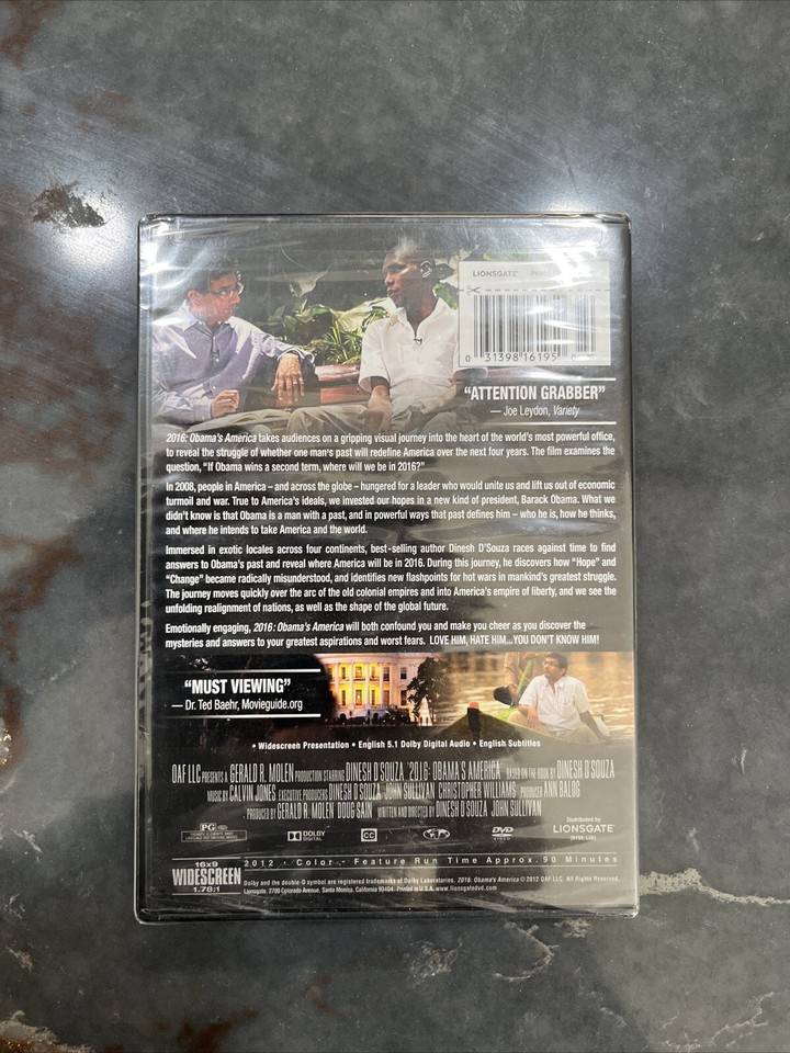 2016: Obama’s America (DVD Widescreen) Political DVD - Brand New ...