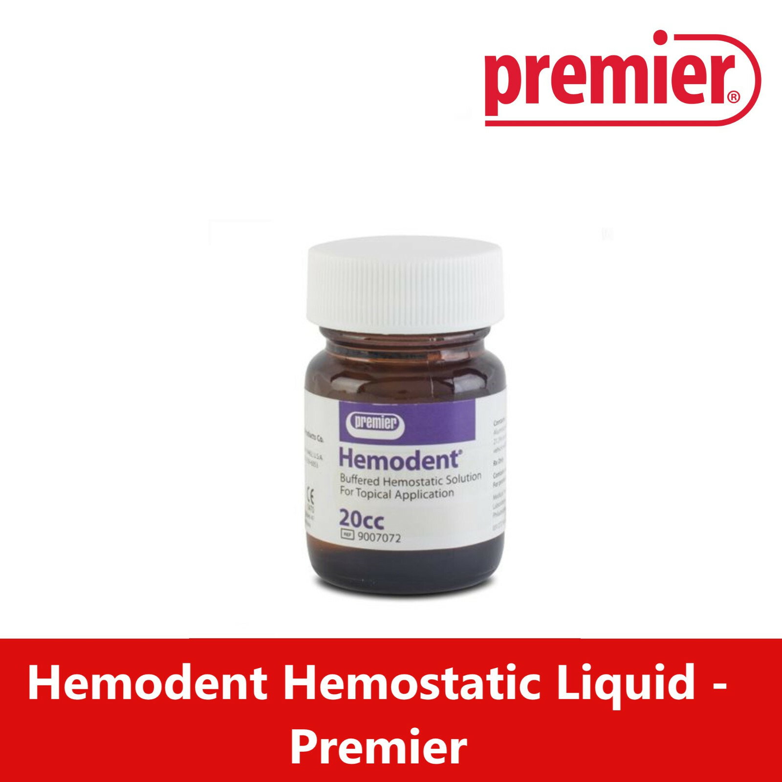Dental Premier Hemodent 10 cc Buffered Hemostatic Solution 4 Topical ...