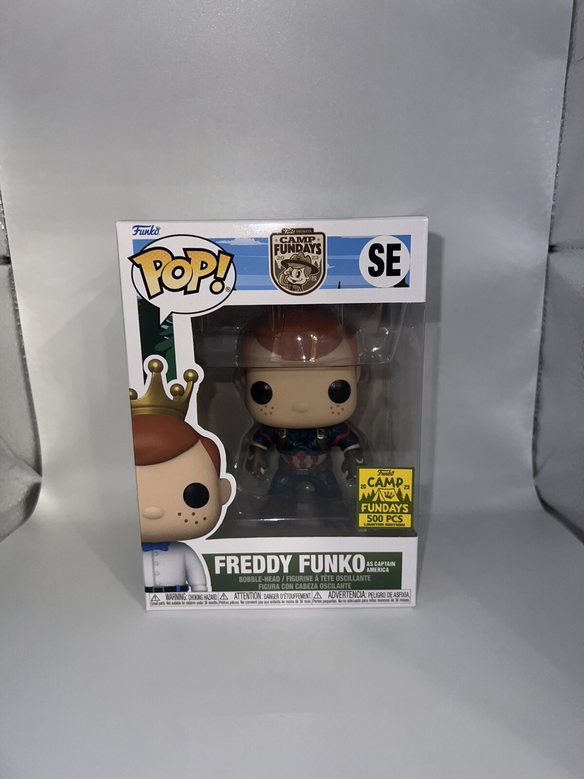 FUNKO FUNDAYS BOX OF FUN SDCC23 FREDDY FUNKO AS CAPTAIN AMERICA ...