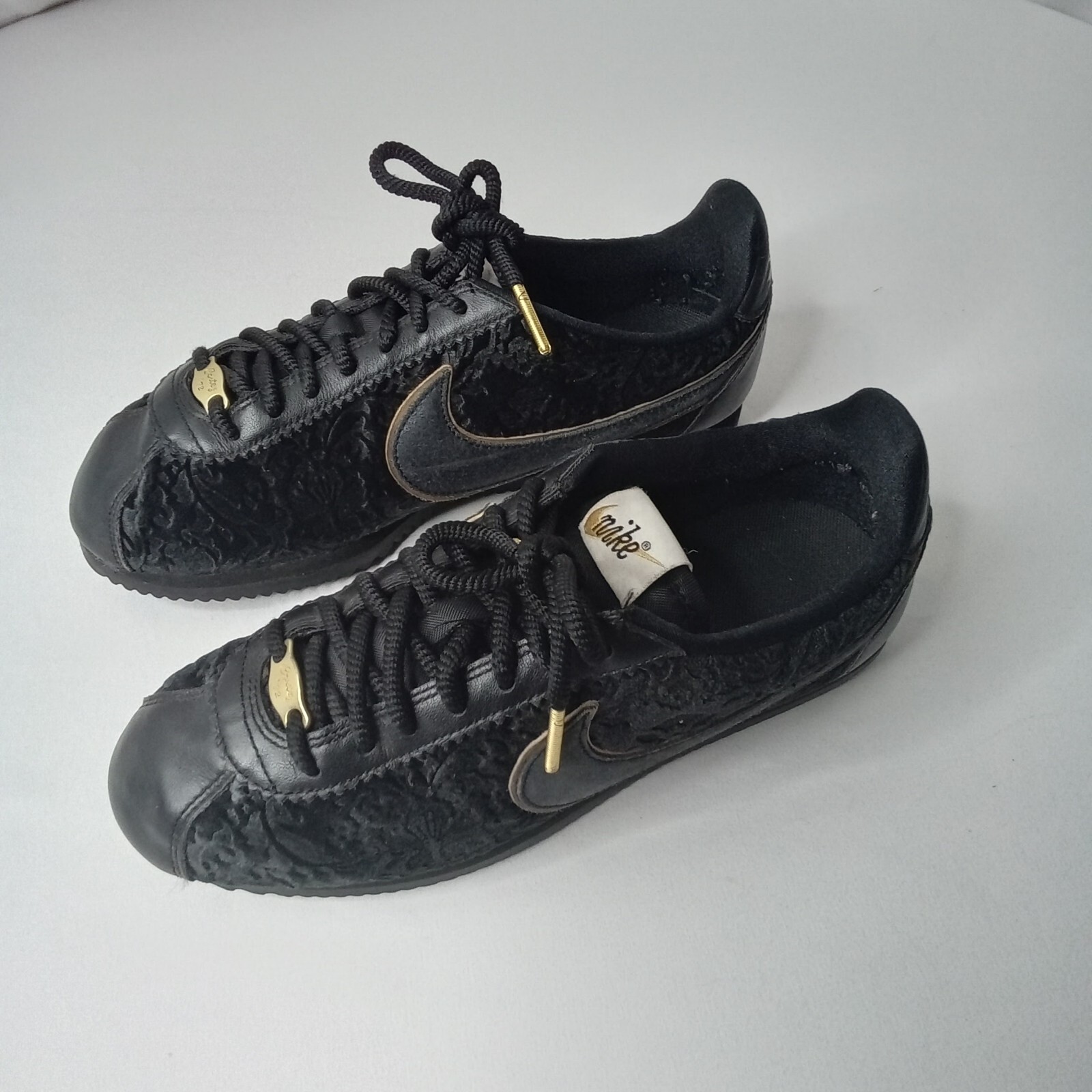 Nike Classic Cortez Black Velvet Embossed Royalty Pri… - Gem