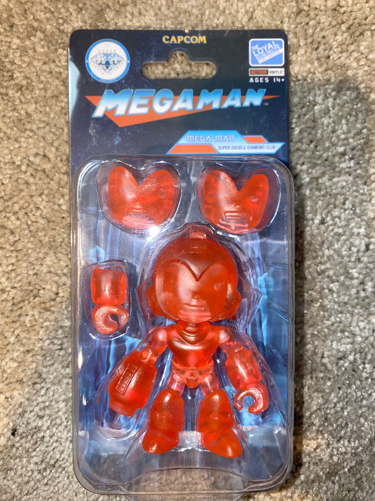 The Loyal Subjects Mega Man Megaman Capcom SDDC Clear Red Mega Man | eBay