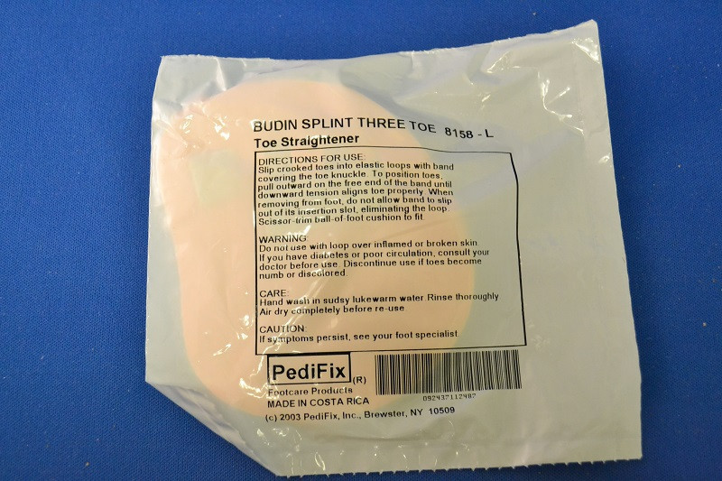PediFix Budin Splint Triple / Three Hammer Toe Corrector Straightener ...