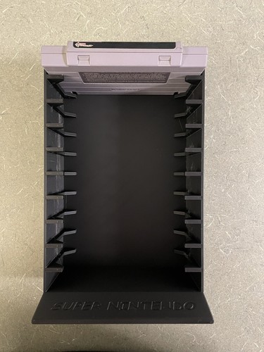 Super Nintendo SNES 10 Game Cartridge Holder Game Storage 3D Printed ...