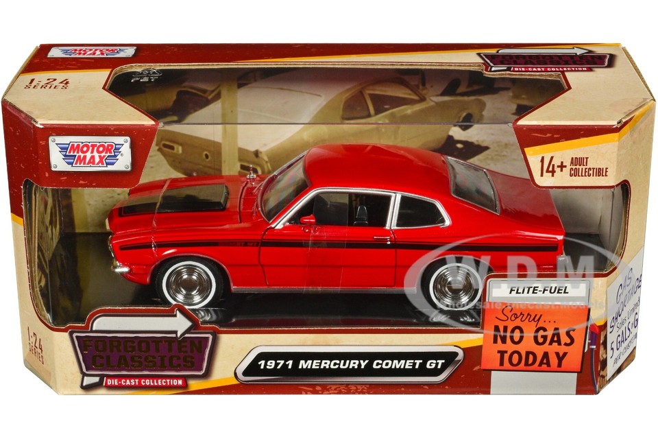 Box Dented 1971 MERCURY COMET GT RED "FORGOTTEN CLASSICS" 1/24 BY ...