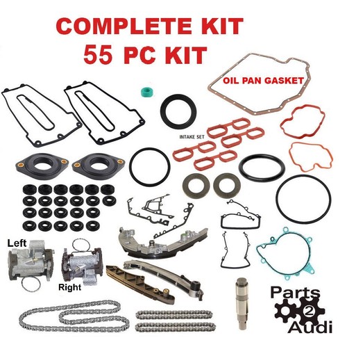 Timing Chain kit Gaskets set Chain Guides Rails Set 55 pcs kit BMW E38 ...