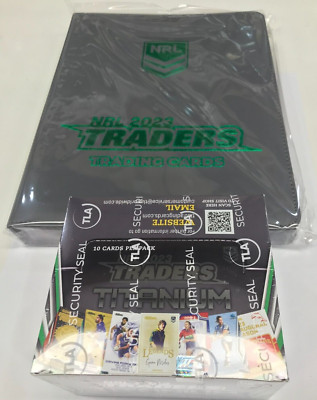 2023 TLA NRL TRADERS TITANIUM TRADING CARD HOBBY FACTORY BOX (36 PACKS ...