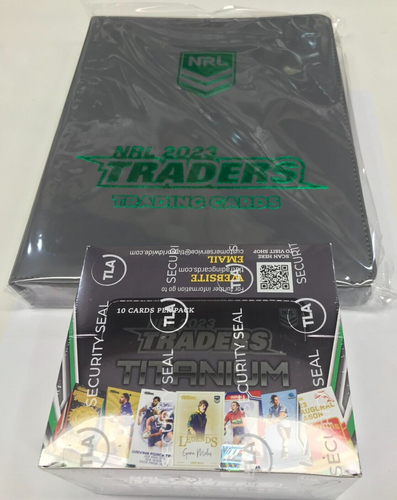 2023 TLA NRL TRADERS TITANIUM TRADING CARD HOBBY FACTORY BOX (36 PACKS ...