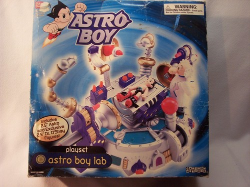 Astro Boy Bandai Lab Playset 2004 Open Box Dr O'Shay Action Figure New ...