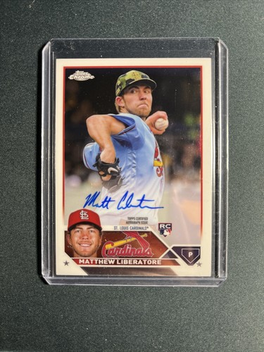 2023 Topps Chrome Matthew Liberatore On Card Auto RC Rookie #RA-MLI ...
