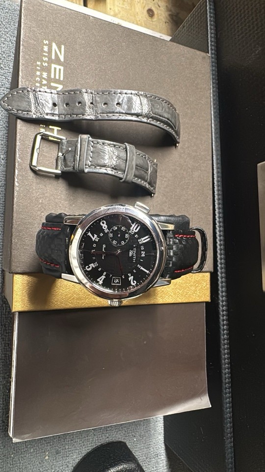 Zenith Elite Port Royal V Dual Time on Strap 01/02.0451.682 - NO ...