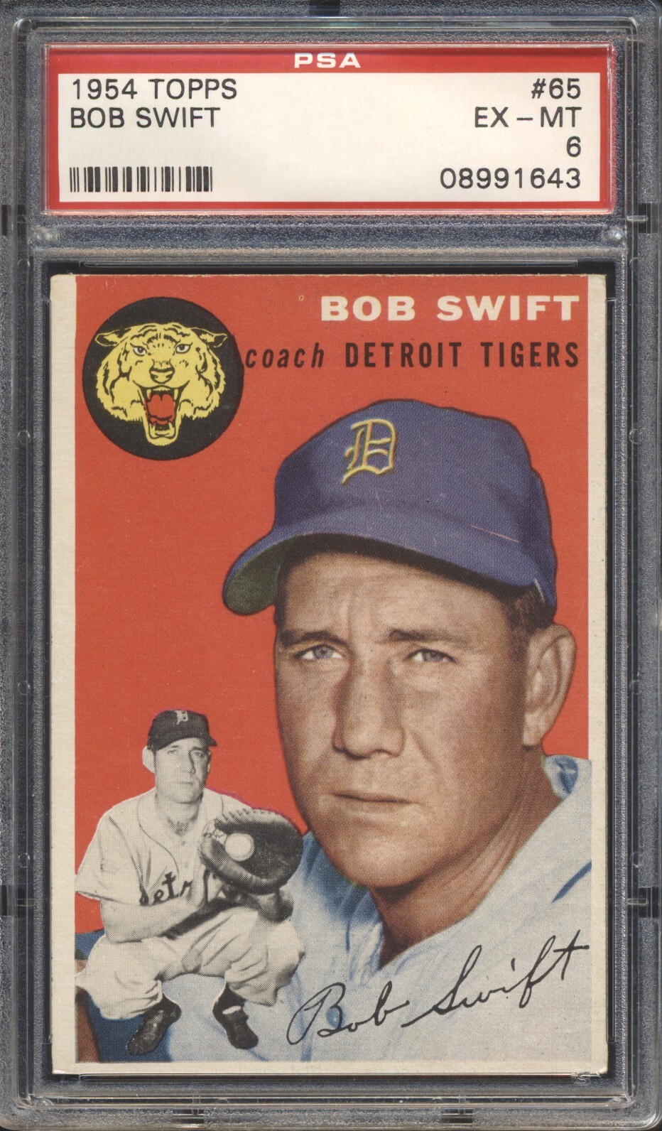 1954 Topps Baseball Bob Swift #65 PSA 6 TIGERS EX-MT | eBay