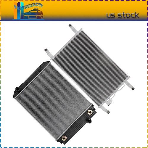 Aluminum Truck Radiator and A/C Cooling Condenser Fit For 1999 ...