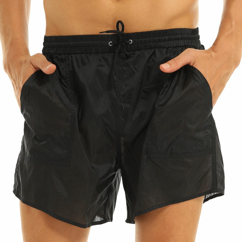Men's See Through Surf Board Shorts Summer Beach Shorts Swimming Trunks ...
