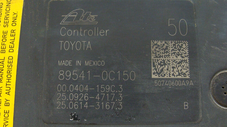 2007 Toyota Tundra ABS Anti Lock Brake Pump Module VSC 89541-0C150 ...