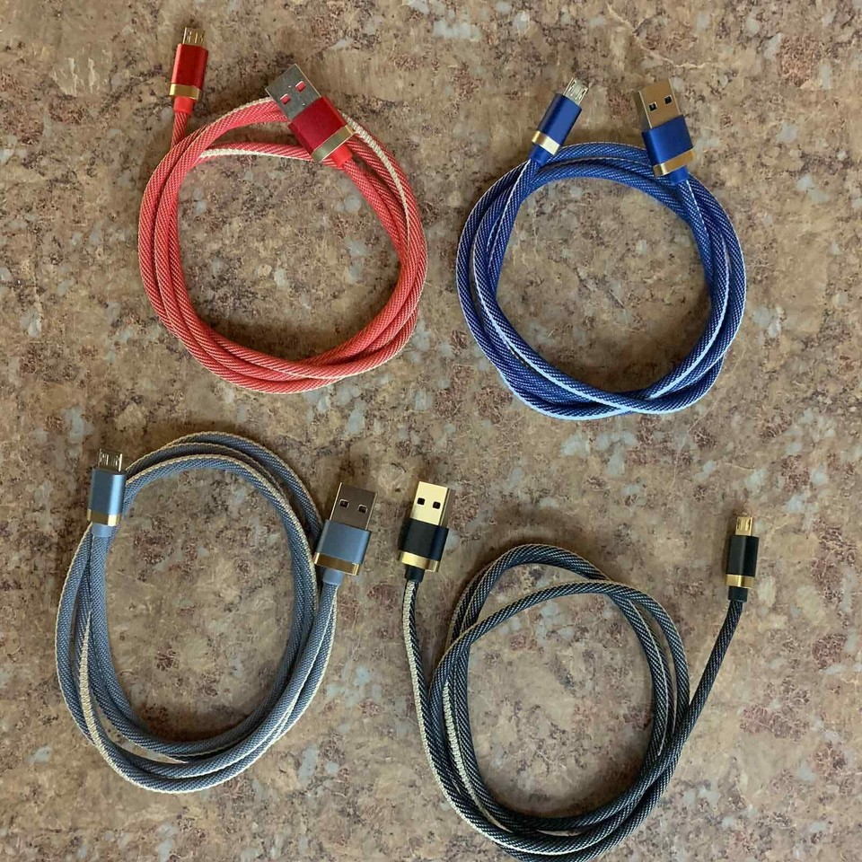 NEW Fast USB Charging Cable Cell Phone Cord Charger Type C USB-C Micro ...