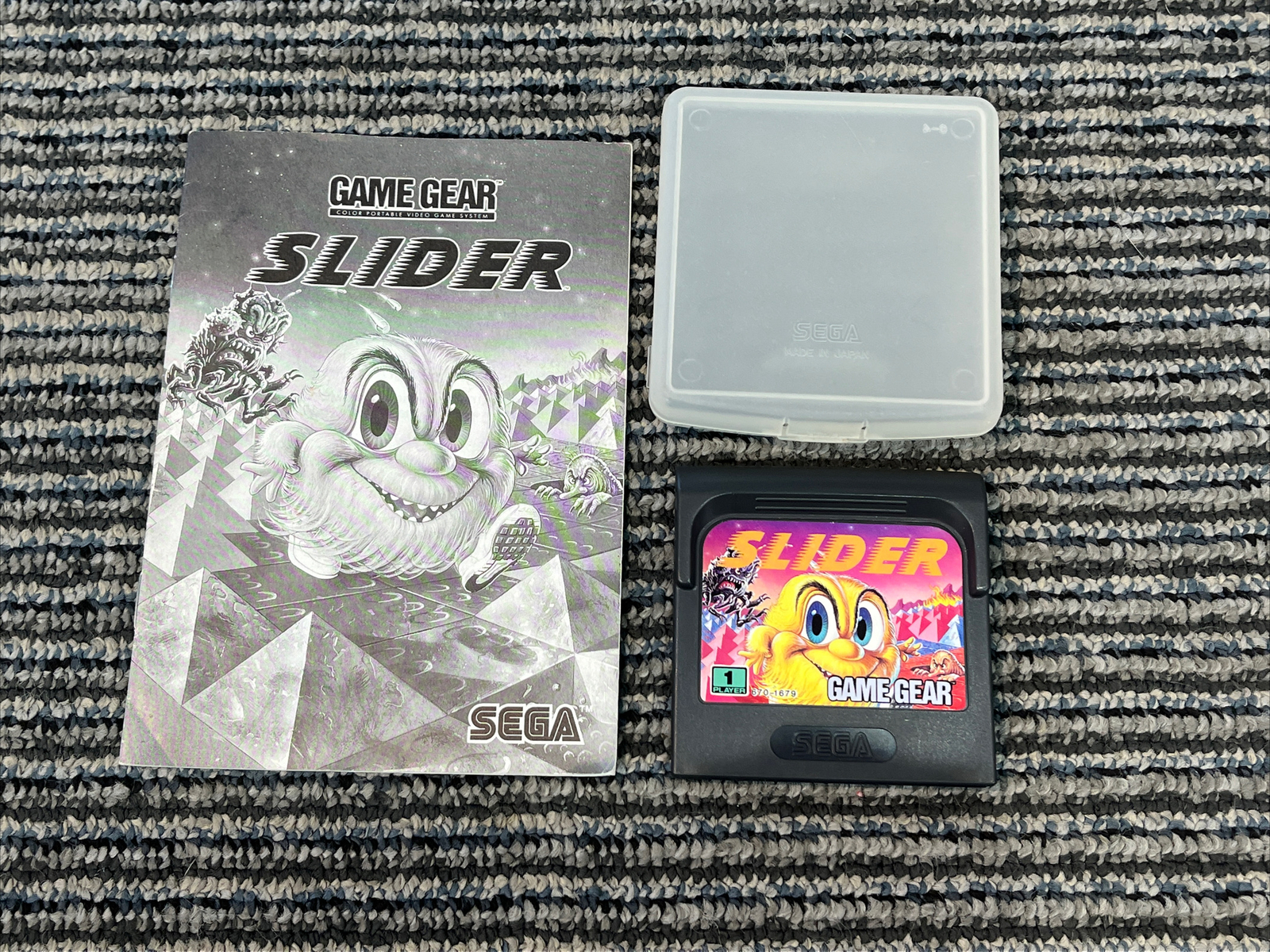 Slider Sega Game Gear Game Cartridge Manual & Case | eBay