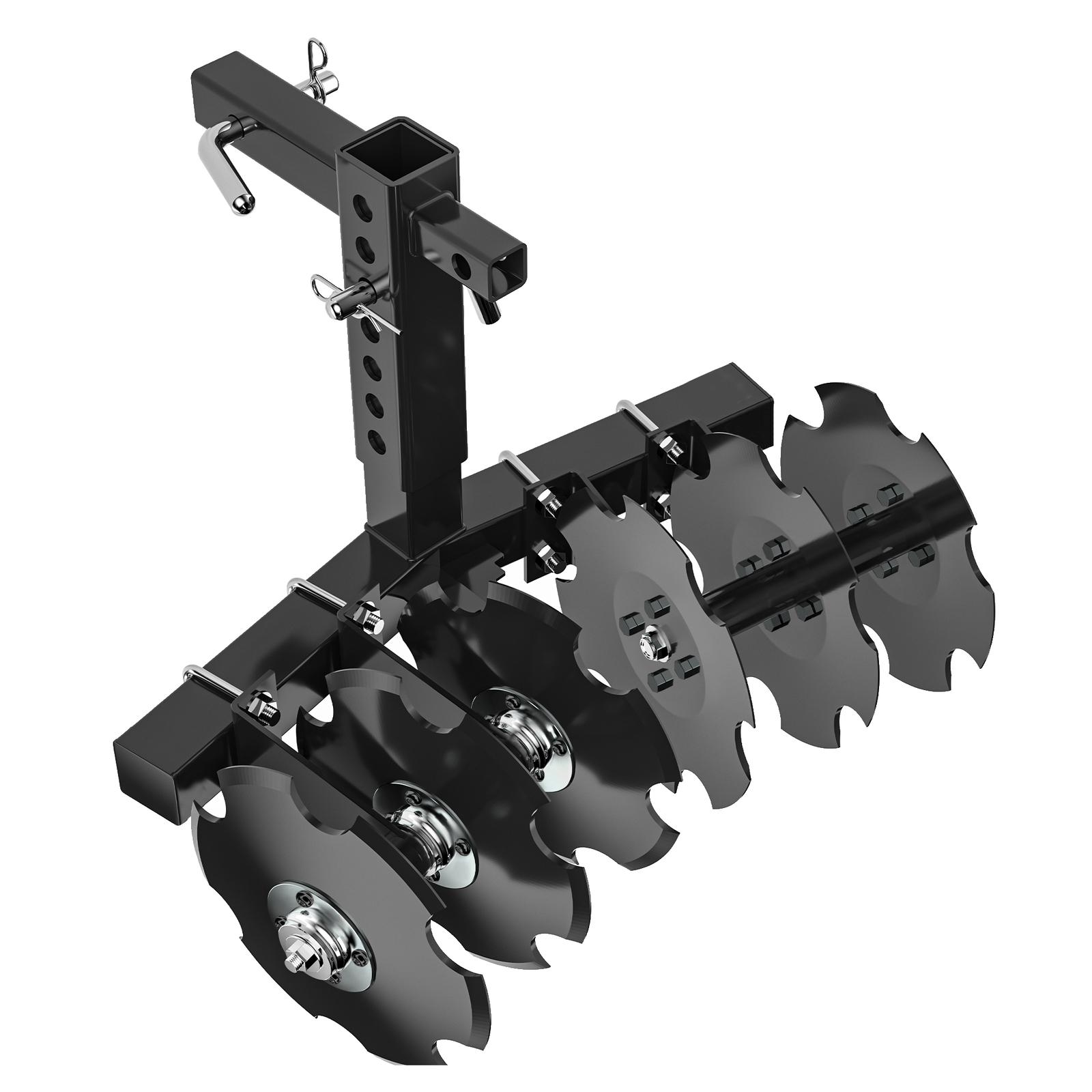 28" Cut Width ATV/UTV Disc Plow Harrow With 2" Receiver Hitch Heavy ...