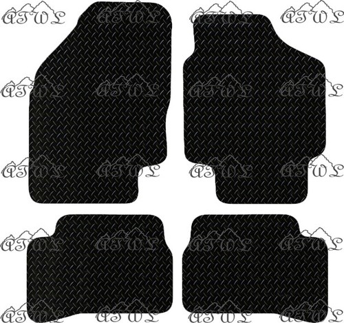 FITS KIAA RIO 2005 TO 2011 FULLY TAILORED BLACK RUBBER CAR FLOOR MATS ...