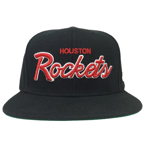 Houston Rockets Mitchell & Ness NBA Snapback Hat Cap Script 3D Logo ...