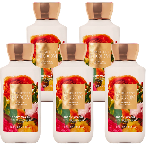 Bath & Body Works BRIGHTEST BLOOM Body Wash Shower Gel 10 oz Lot of 5 ...