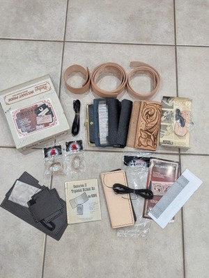 Vintage Tandy Leather Company Open Box Kits Purse, Billfold, Checkbook ...