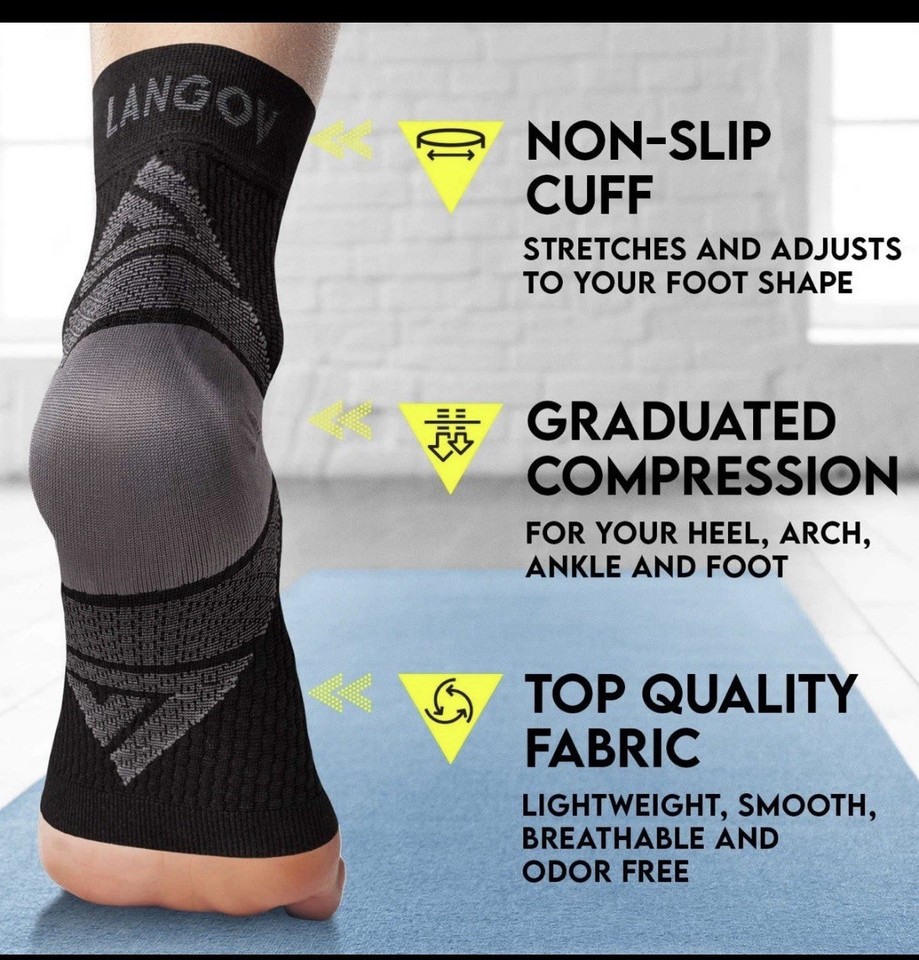 Nano Socks, Neuropathy Socks (Pair) for Women & Men, Ankle Support ...