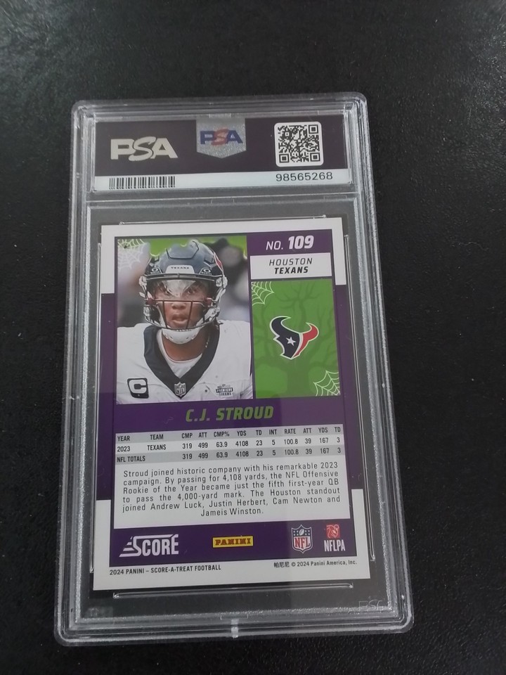 2024 Panini Score-A-Treat CJ Stroud Orange Pumpkin #109 PSA 9 Texans | eBay