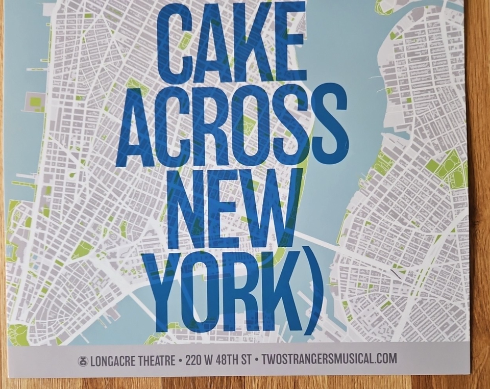TWO STRANGERS (CARRY A CAKE ACROSS NEW YORK) Broadway Musical Window ...