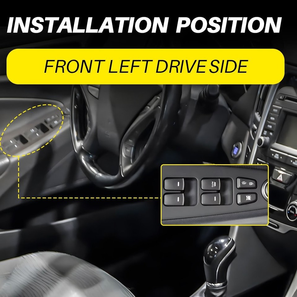 Power Window Master Control Switch Driver Side LH For Hyundai Sonata ...